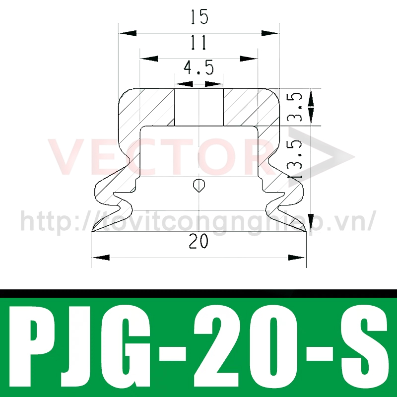 PJG series núm hút chân không 2 tầng chất liệu silicone - CÔNG TY TNHH ...