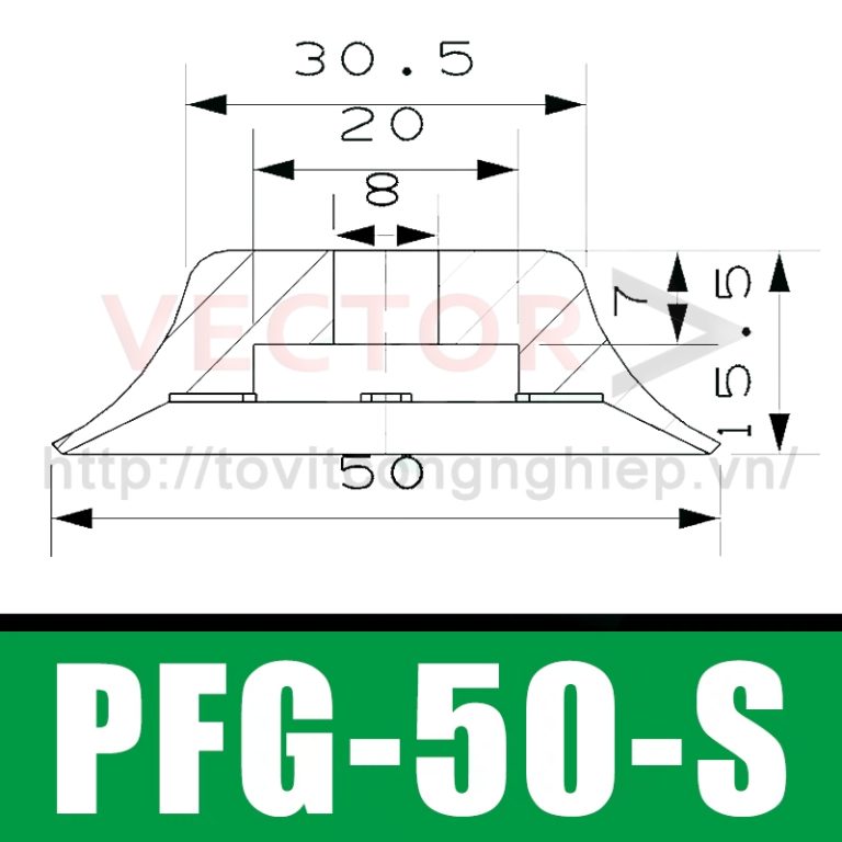 PFG series núm hút chân không 1 tầng chất liệu silicone - CÔNG TY TNHH ...