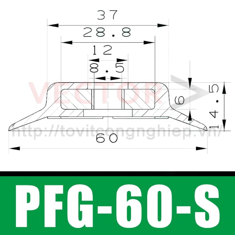 PFG series núm hút chân không 1 tầng chất liệu silicone - CÔNG TY TNHH ...